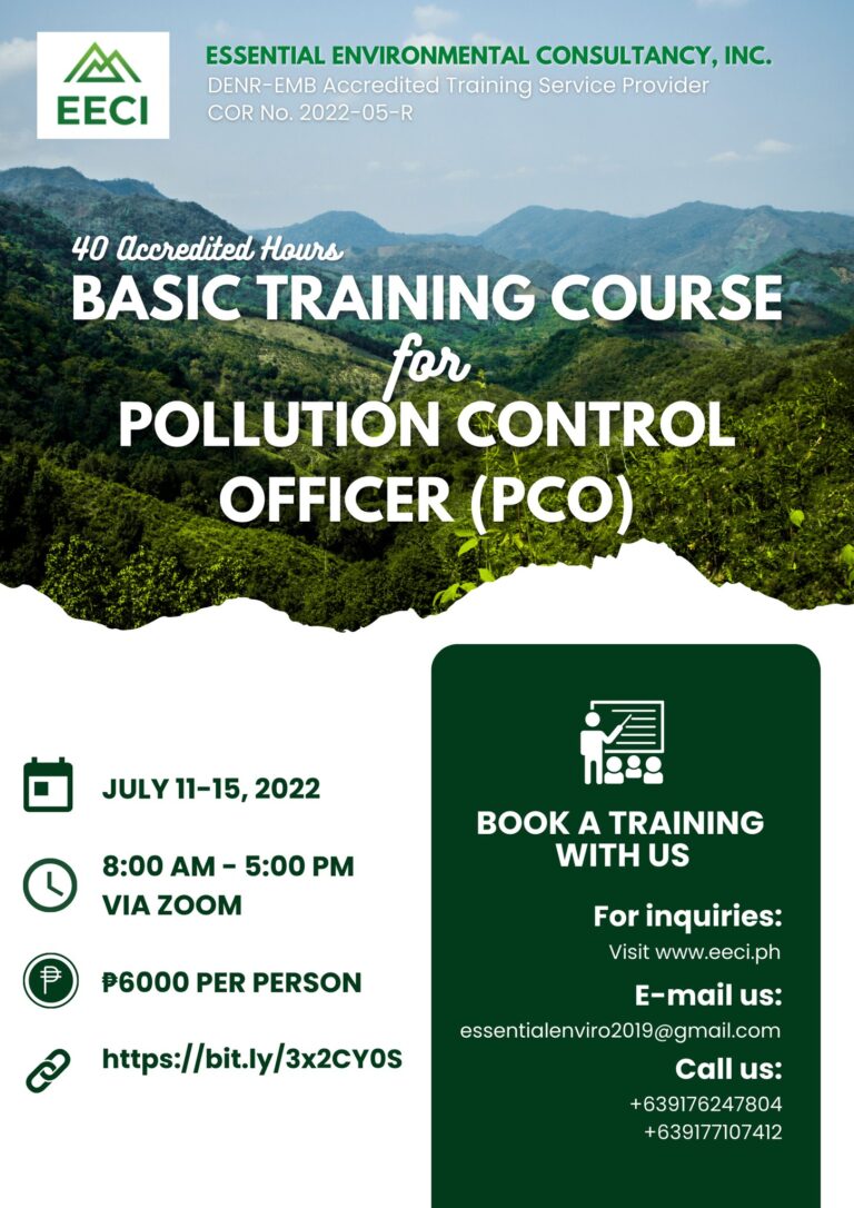 Training for Pollution Control Officer • EECI